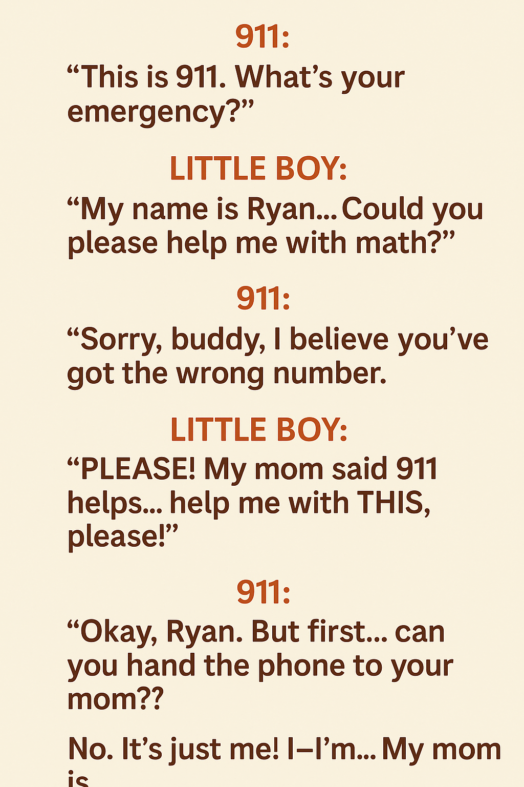 Boy Dials 911 for Math Help — Accidentally Saves His Mom’s Life