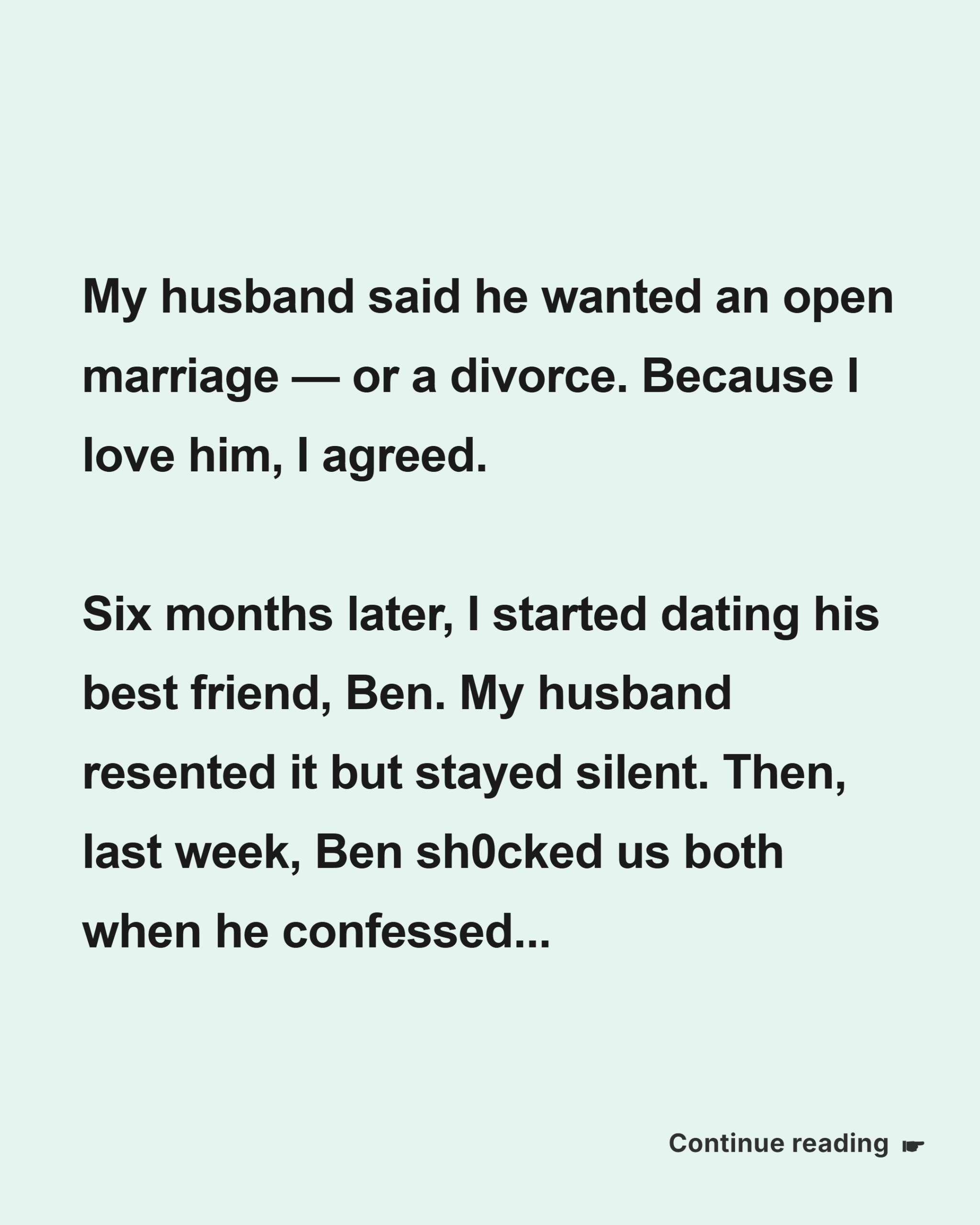 The Choice That Opened Our Marriage—and Broke My Heart in Two
